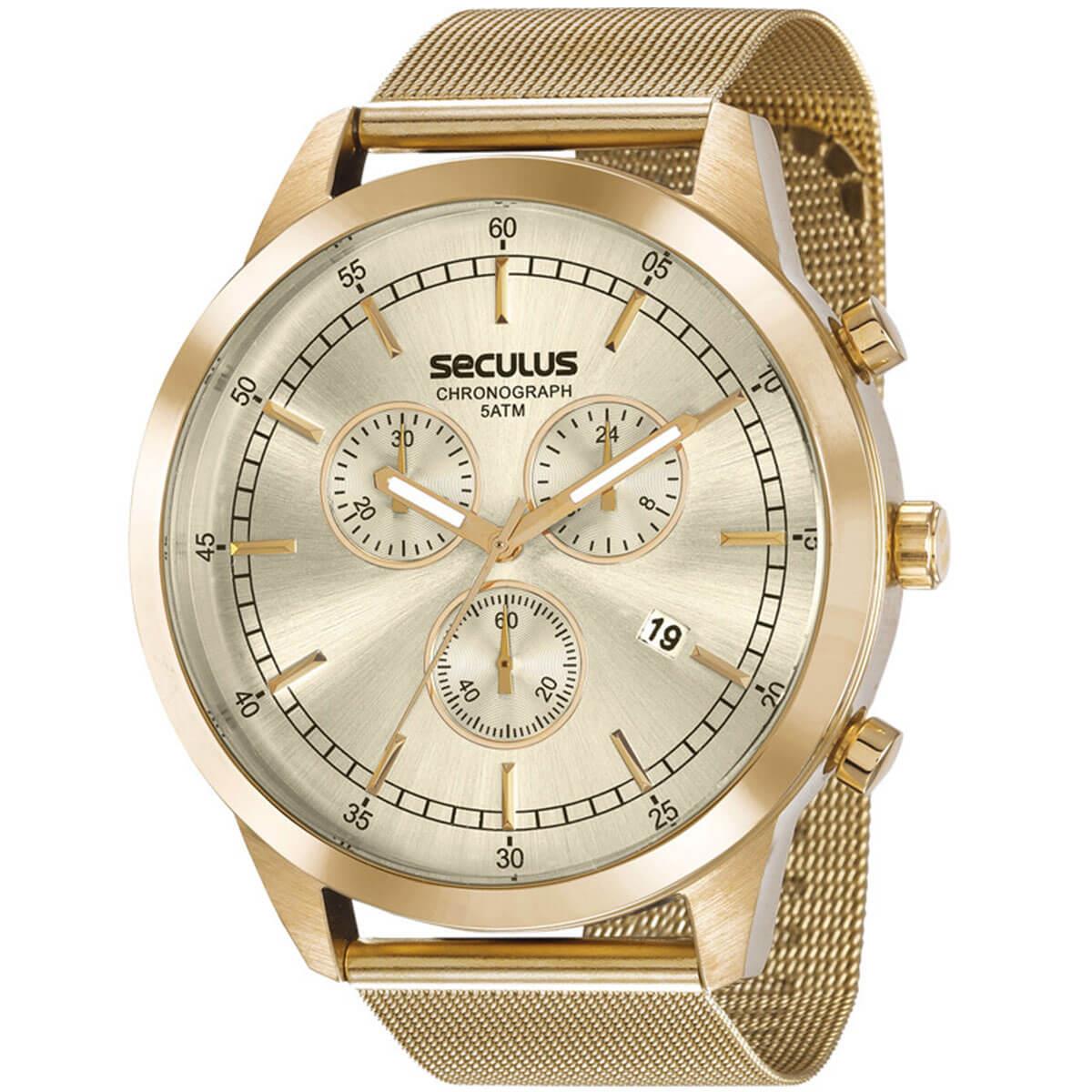 Relógio Masculino Seculus 20606GPSVDA1 | JoiasVIP